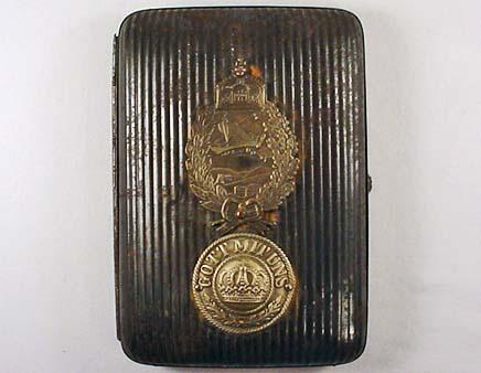 RARE WW1 IMPERIAL GERMAN CIGARETTE CASE - Has Prus