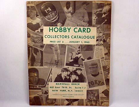 1965 HOBBY CARD COLLECTOR'S CATALOG