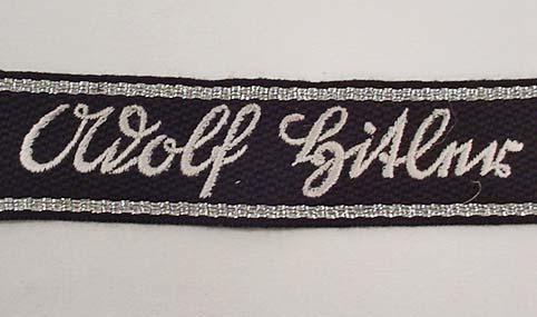 WW2 GERMAN NAZI WAFFEN SS ADOLF HITLER CUFF TITLE