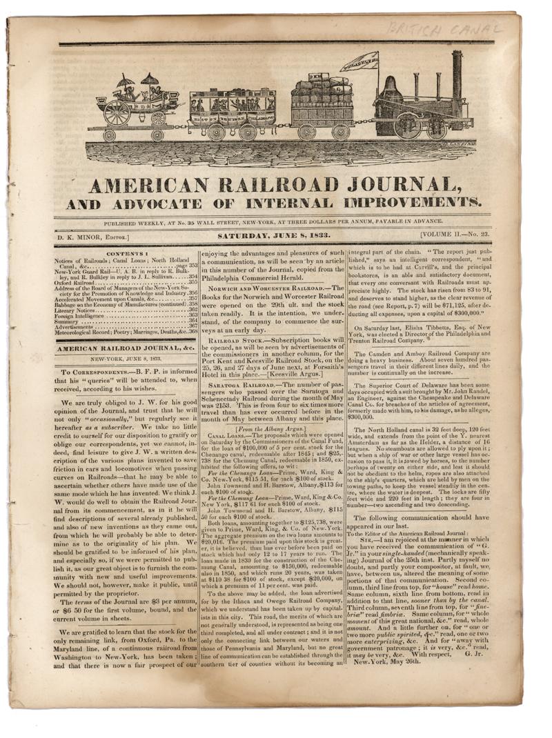 American Railroad Journal And Advocate Of Internal Improvements