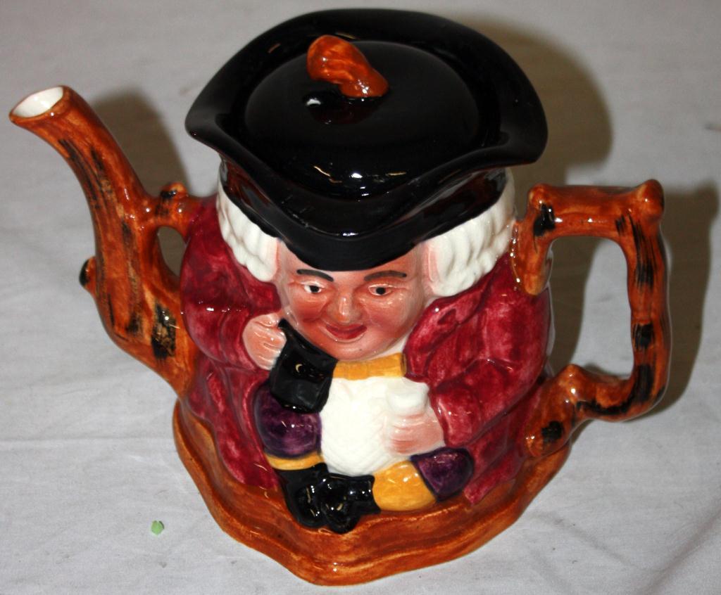 English Staffordshire Shorter Toby Teapot