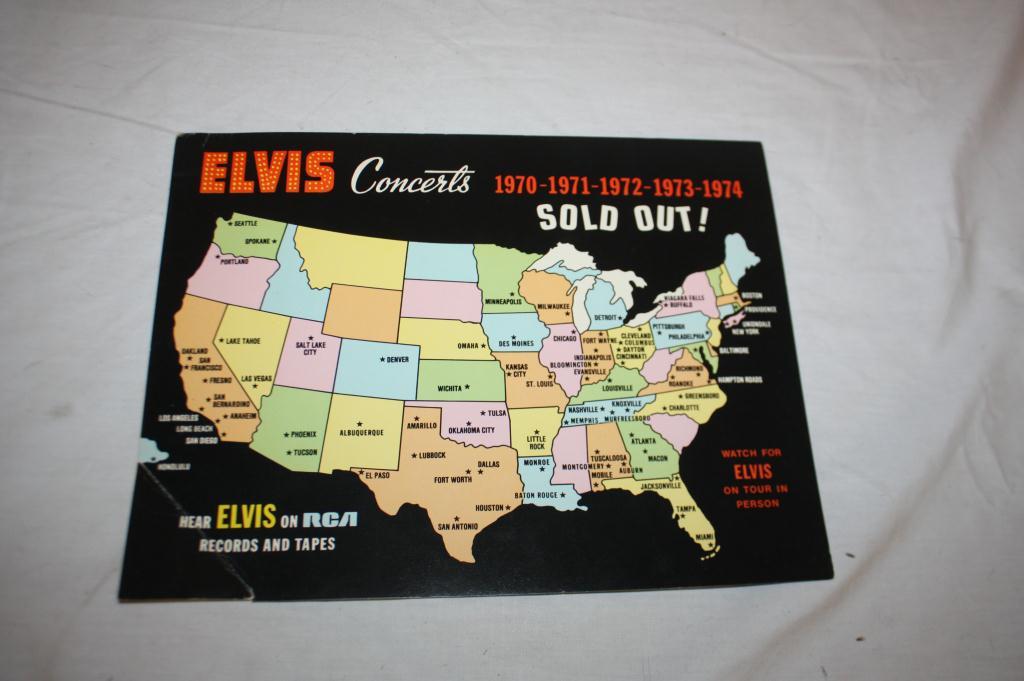 Las Vegas Hilton Elvis Menu 1970-1974