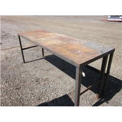 Angle Iron Work Bench 8'