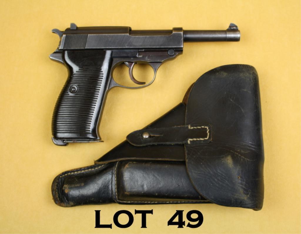 German P-38 semi-auto pistol, 9mm cal., 5” barrel, military mat finish ...
