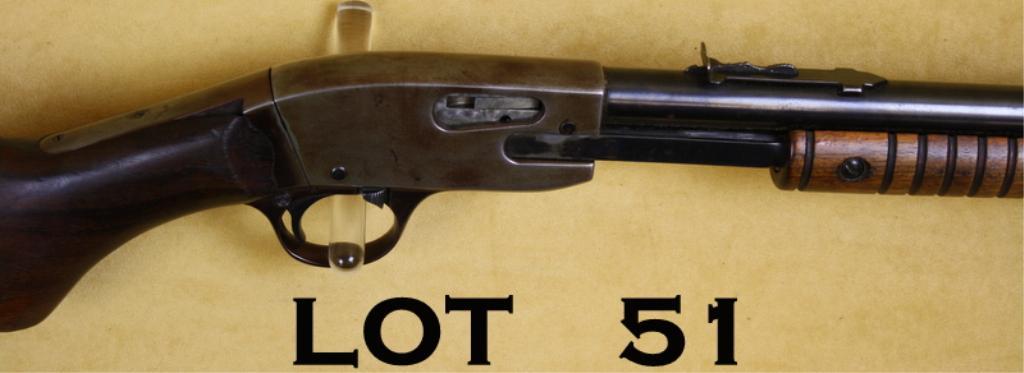 Wards western field model 81, .22 caliber pump action rifle, with ...