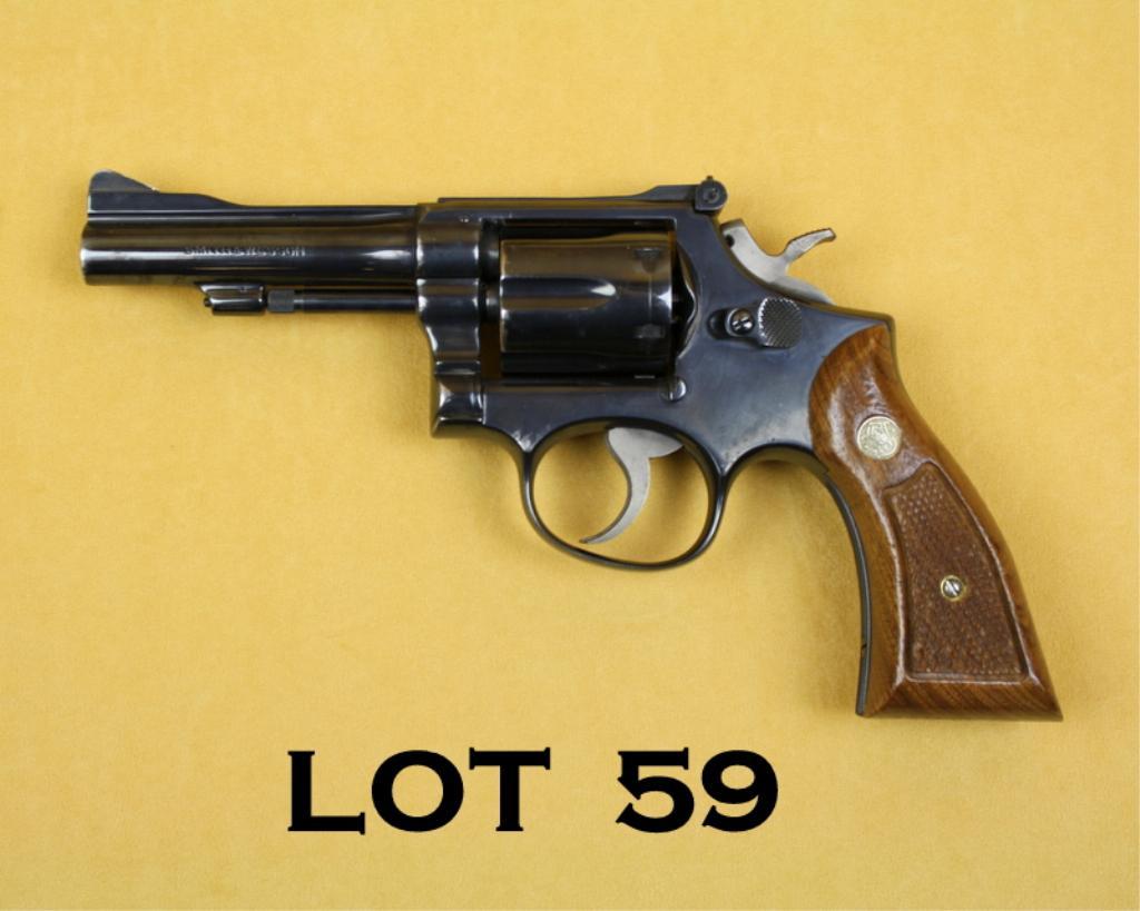 Smith & Wesson Model 15-3 DA revolver, .38 S&W Special cal., 4” barrel ...