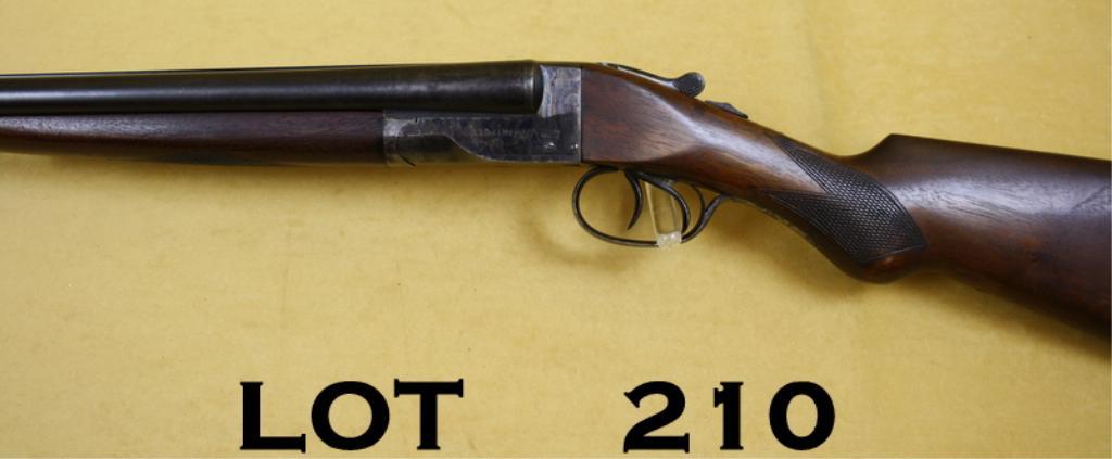 Hunter Arms Co. “The Fulton” model SxS concealed hammer shotgun, 16 ...