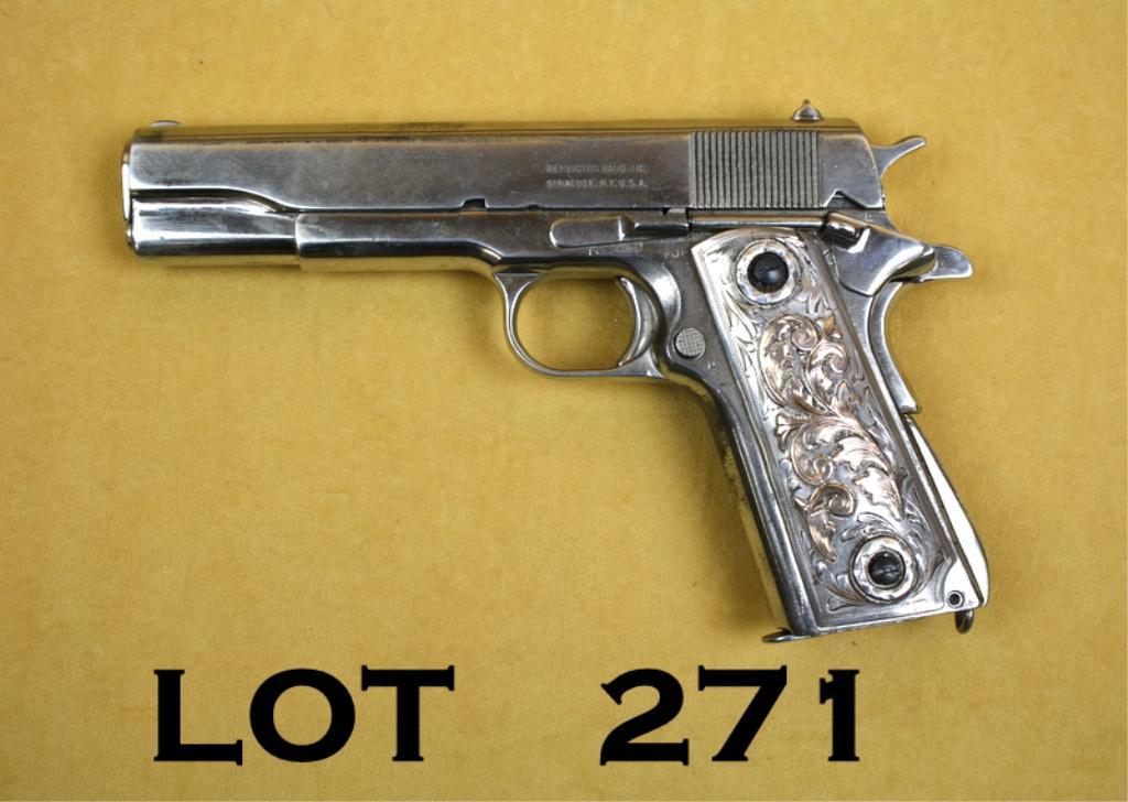 Model 1911-A1 semi-auto pistol by Remington, .45 cal., 5” barrel ...