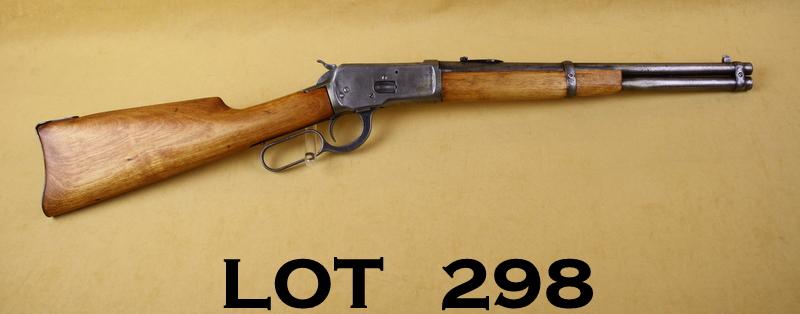 Winchester model 1892 Trapper’s Carbine rifle. Factory 15” barrel, grey ...