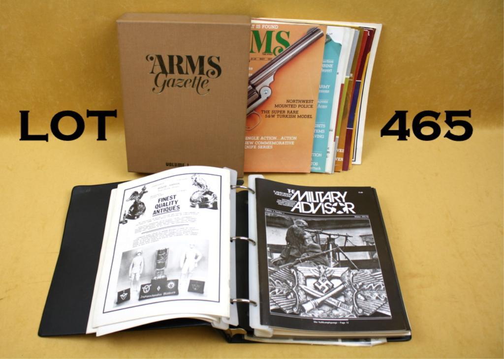 Three ring binder of approx. 17 different copies of The Military ...