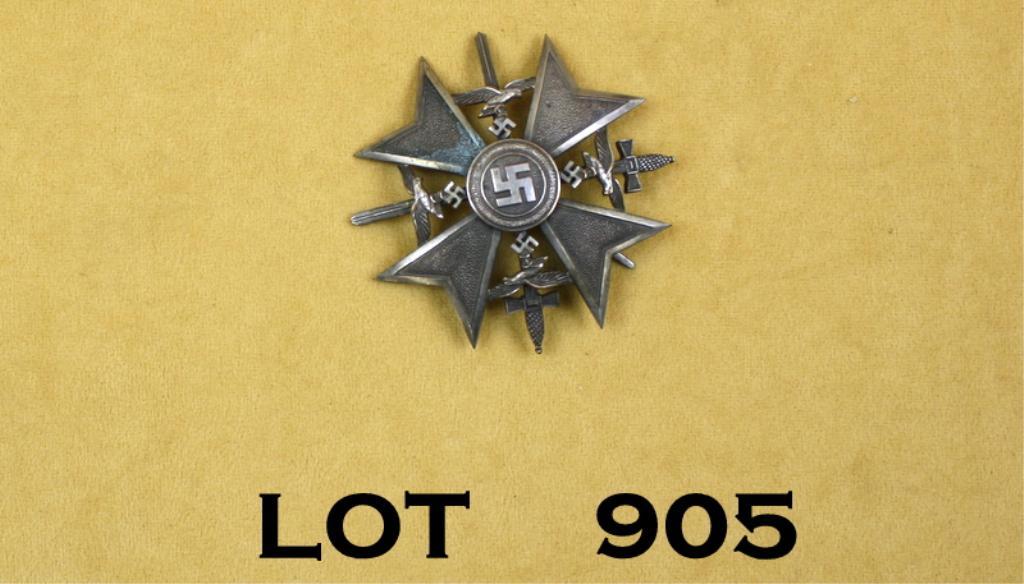 German military WW II era Spanish cross medal, marked “L/13” on the ...