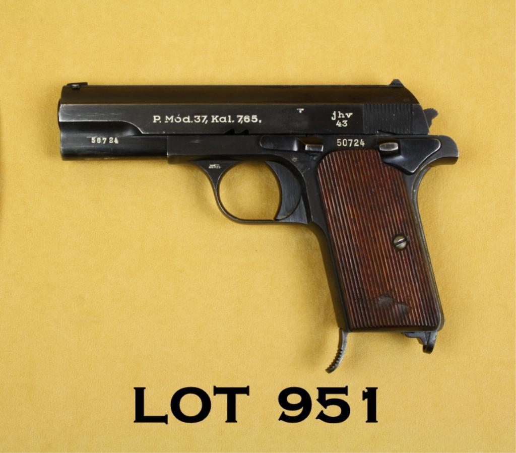 Femaru Model 37 semi-auto pistol, 7.65 cal., 3-3/4” barrel, black ...
