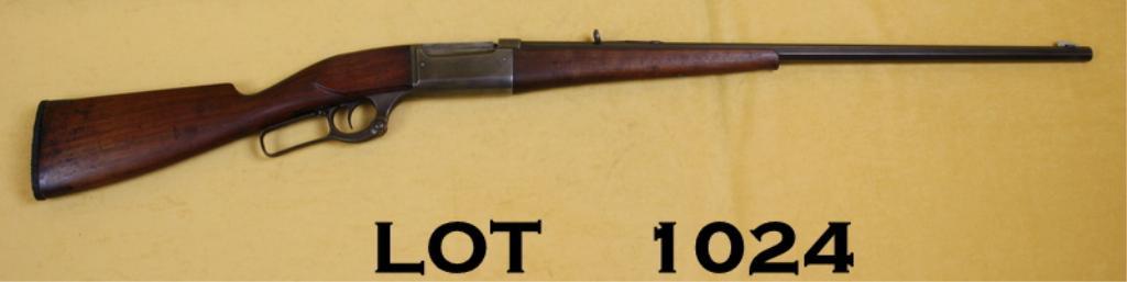 Early model Savage 1893 lever-action rifle by Marlin. .303 caliber, 26 ...
