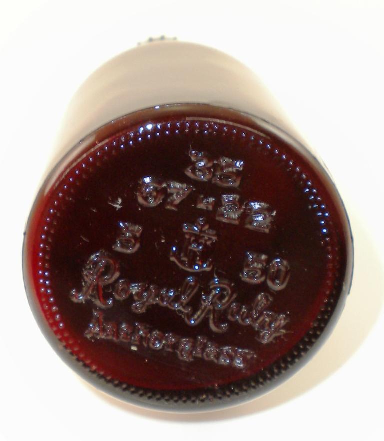 Ruby Red Schlitz Beer Bottle