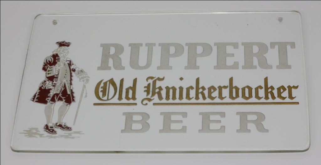 Ruppert Old Knickerbocker Beer Sign