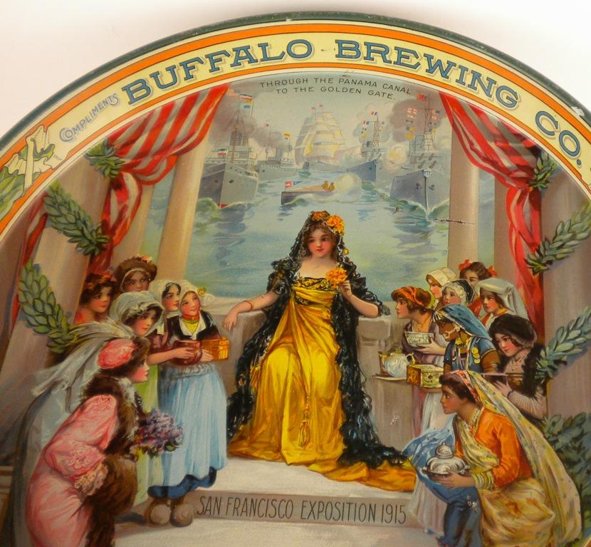 1915 Buffalo Brewing Co. Beer Tray