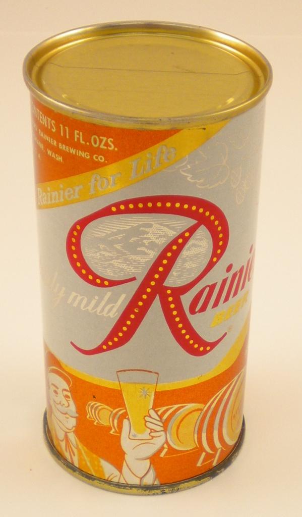 Rainier Jubilee Series Flat-Top Beer Can