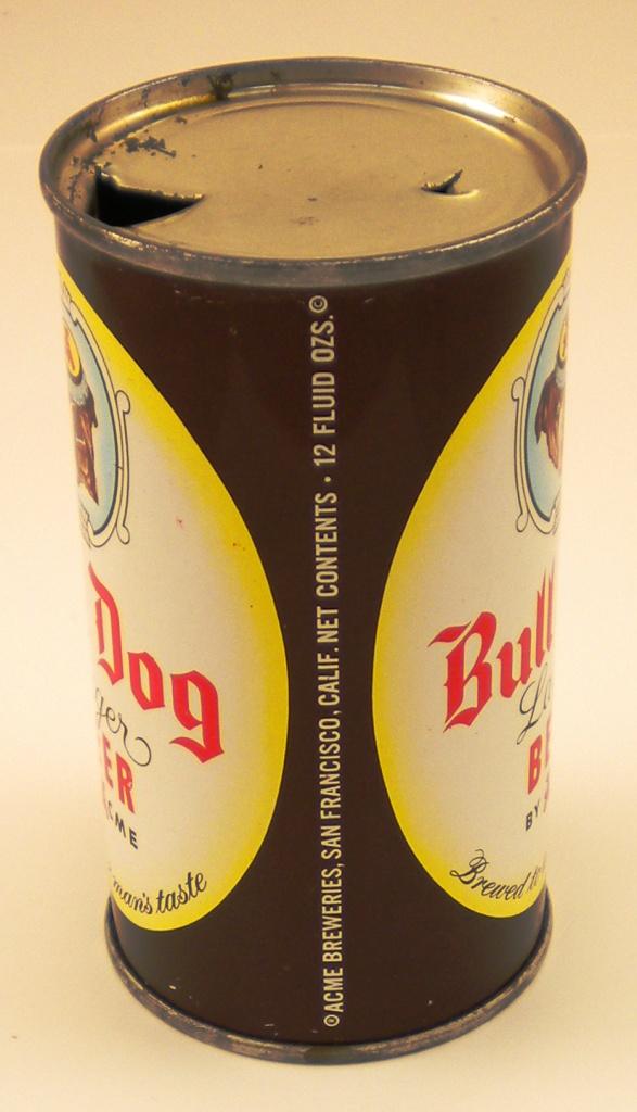 Acme Bull Dog Beer Can