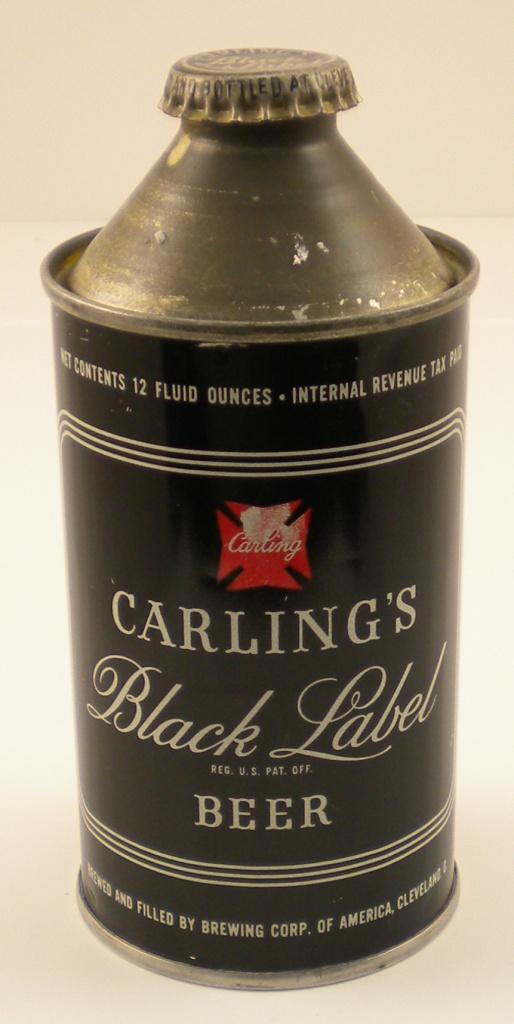 Carling's Black Label Beer Cone-Top Can
