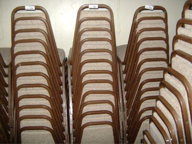 TAN STACKING CHAIRS 12X MONEY