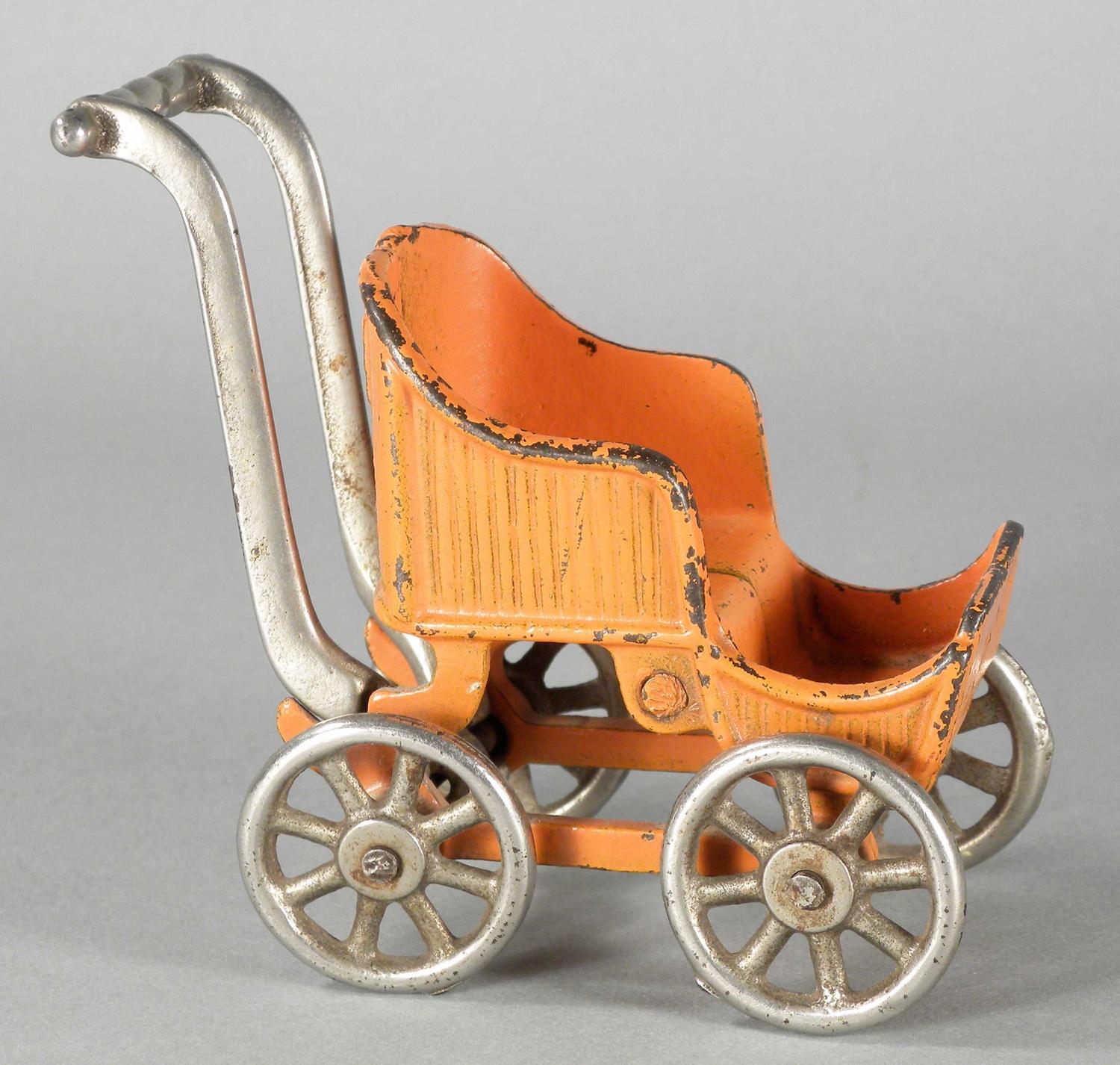 Cast Iron Baby Carriage Toy