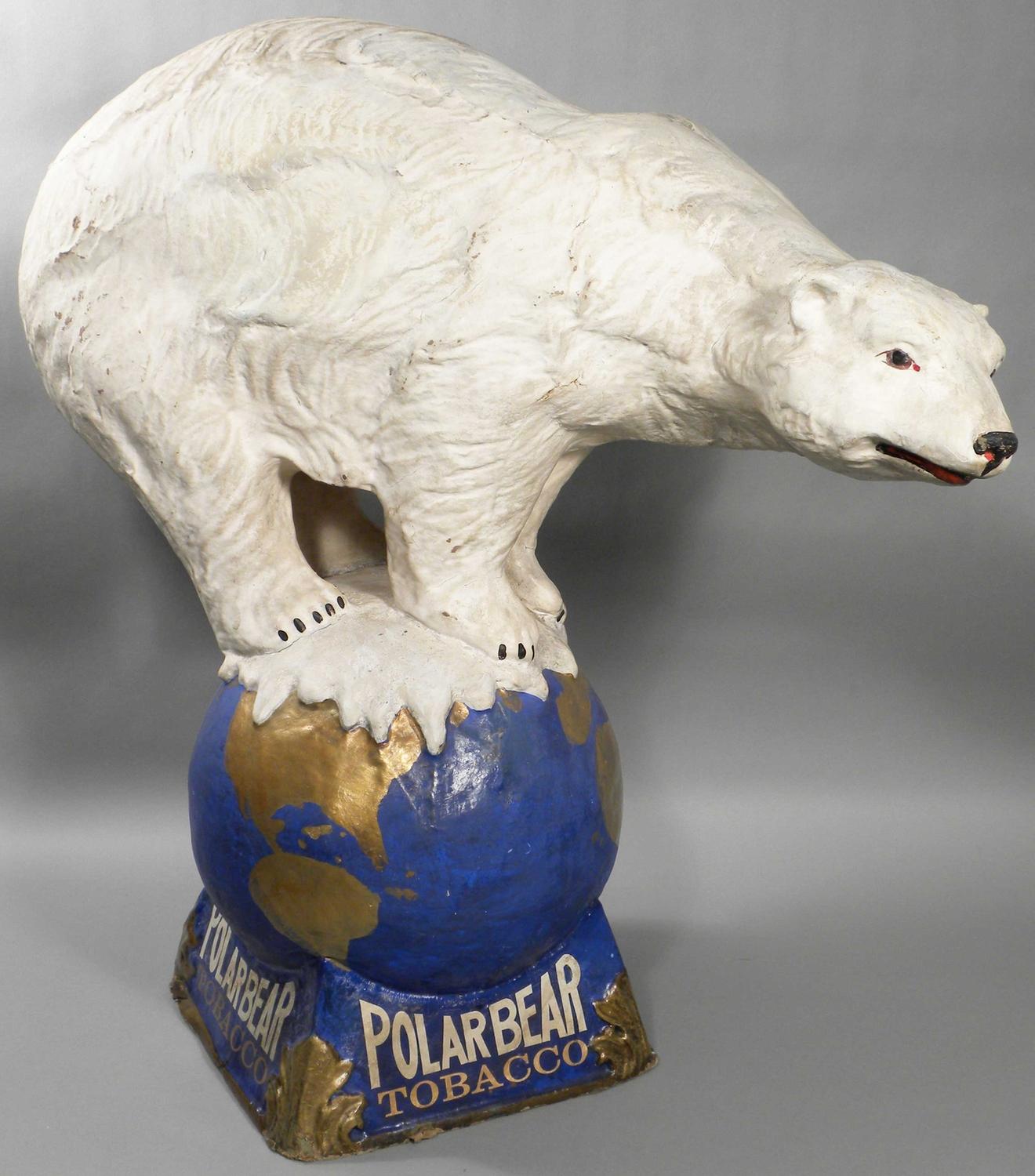 Paper Mache Advertising Polar Bear