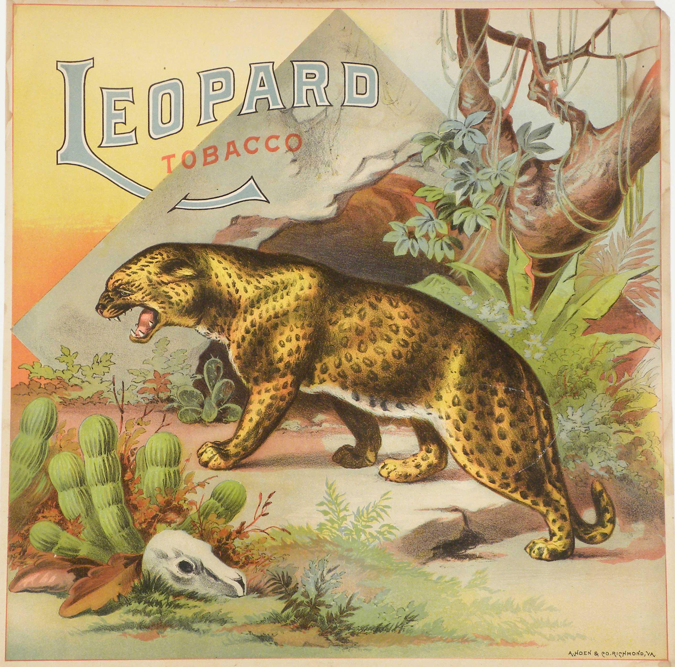 Leopard Tobacco Paper Tobacco Label