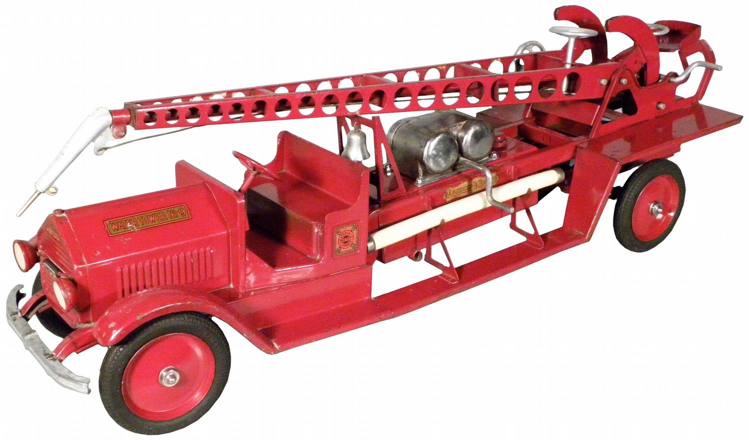 Sturditoys Pressed Steel Toy Water Tower Fire Truck
