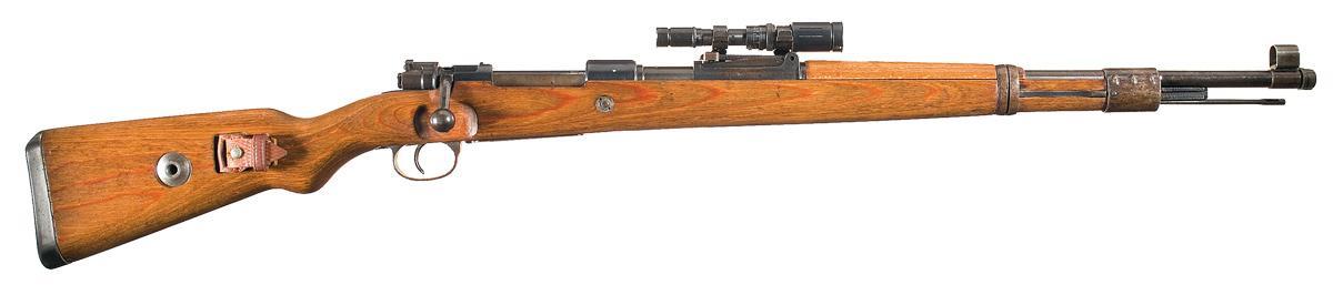 Wwii Mauser Byf 43 Code Model 98 Bolt Action Sniper Rifle With Sling
