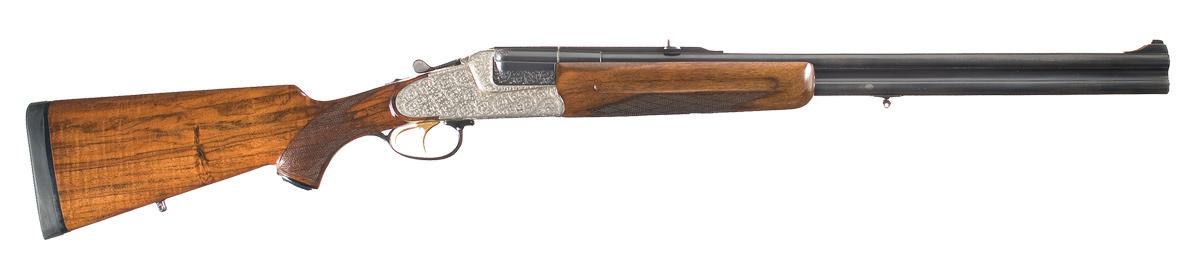 Engraved Krieghoff Luxus Over Under Double Barrel Rifle