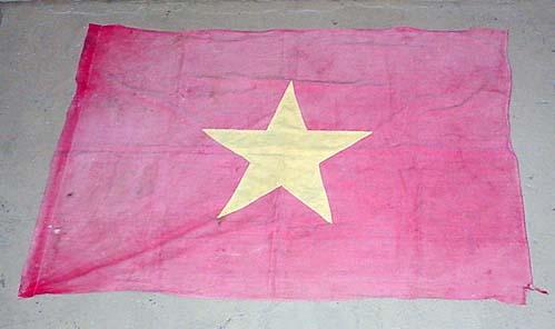 NORTH VIETNAMESE NAM ERA NVA VIET CONG BATTLE FLAG