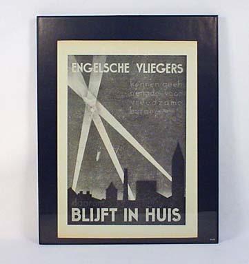1940 WW2 GERMAN POSTER REPRODUCTION - FRAMED - Pos