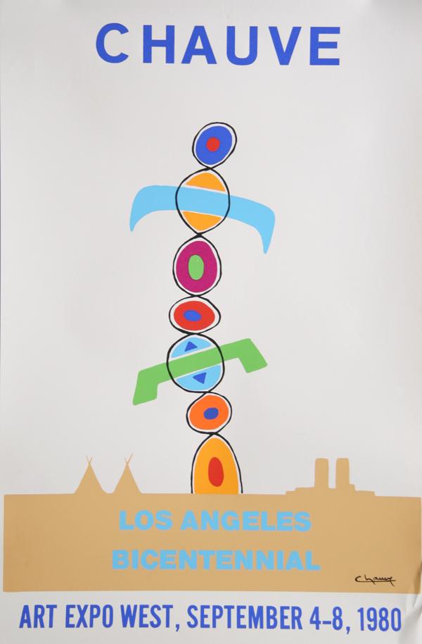 Chauve Auckenthaler, Los Angeles Bicentennial, Poster