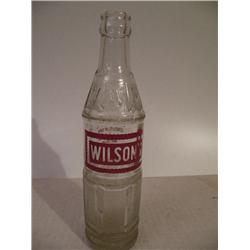 COCA-COLA WILSONS GLASS BOTTLE VINTAGE