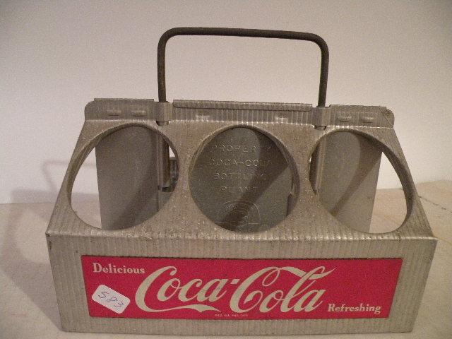 METAL COKE CONTAINER FOR BOTTLES VINTAGE