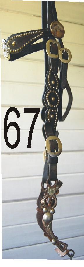 Sonora silver inlaid bit & headstall