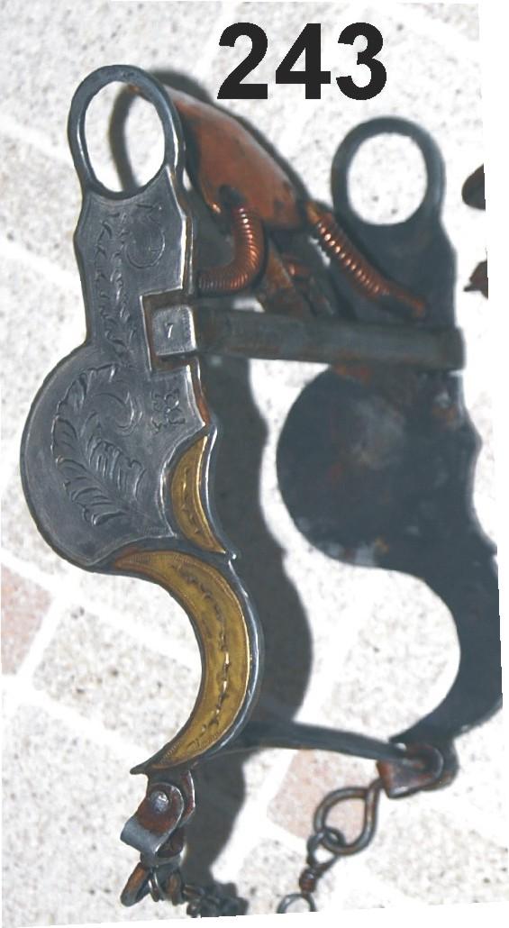 prison made silver & brass spade bit