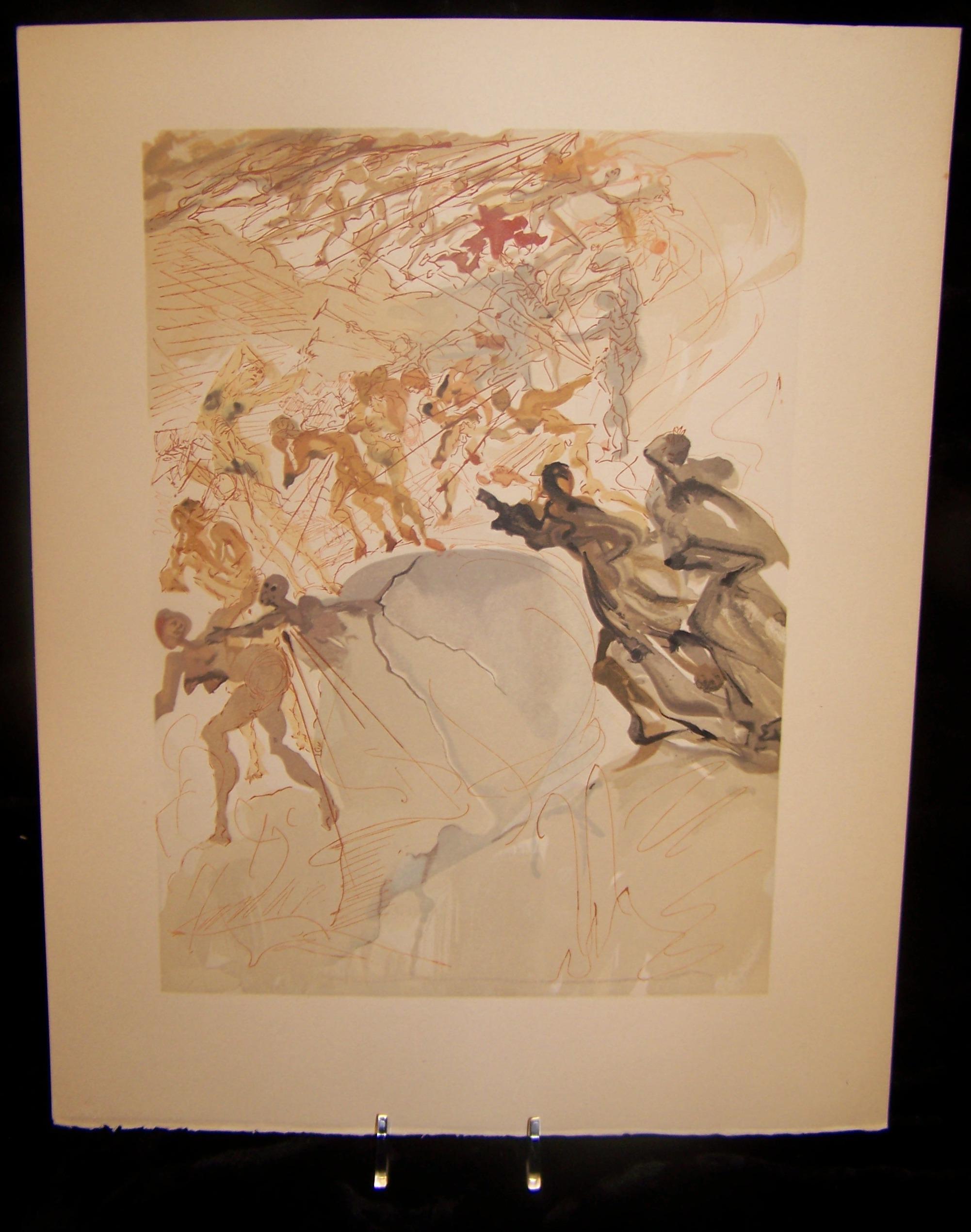 Salvador Dali Original Woodblock from Divine Comedy 1964