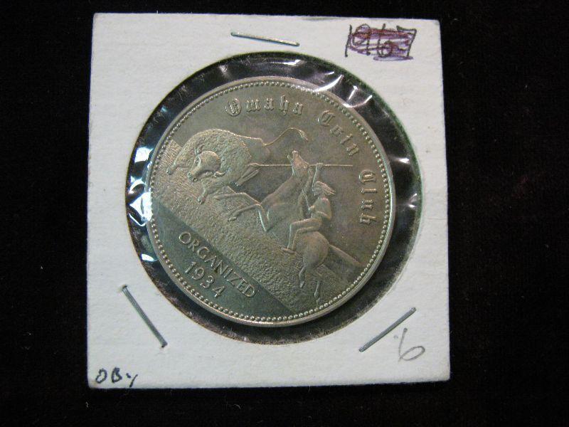 983. 1867-1967 Nebraska Centennial, Omaha Coin Club Medal. Nickel.