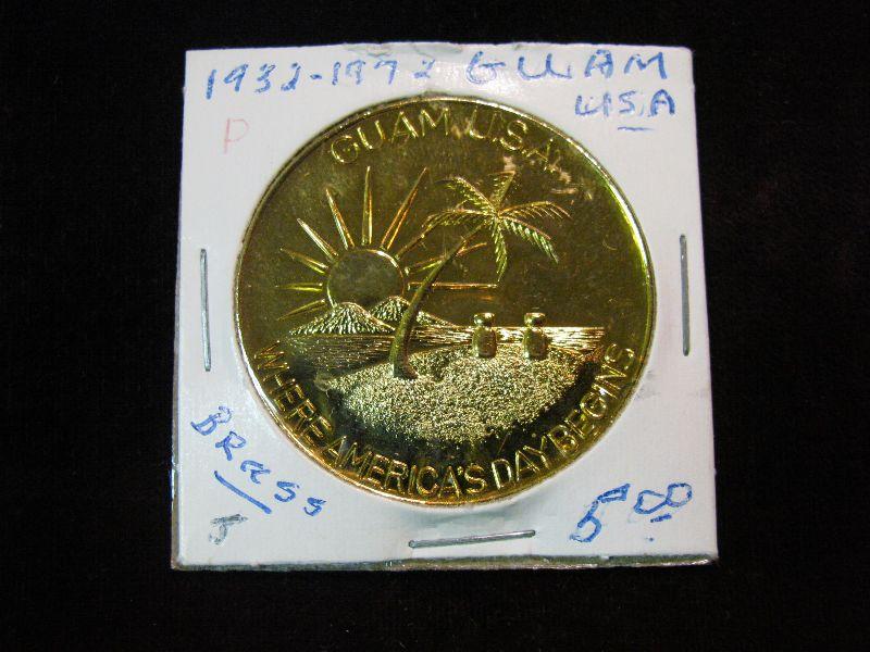 991. 1932-1972 Guam USA , The Guam Museum 40-Years. Bronze BU.