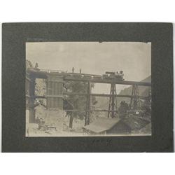 Metcalf,AZ - Greenlee County - 1904 - Mining Train atop Bridge ...