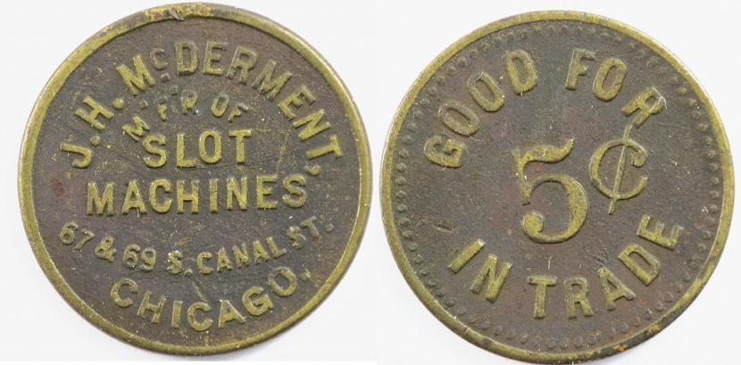San Francisco,CA - Slot Machine Token Collection: McDerment