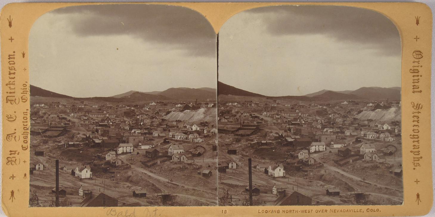 Nevadaville,CO - Gilpin County - c1895 - Vista Over the Colorado Ghost ...