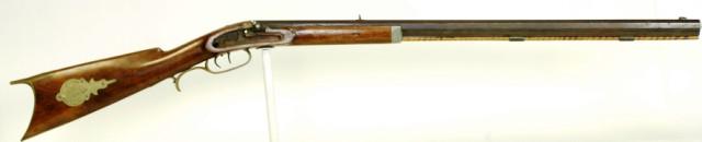 Half stock percussion rifle