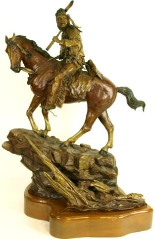 Large bronze by noted Oregon artist David Manuel