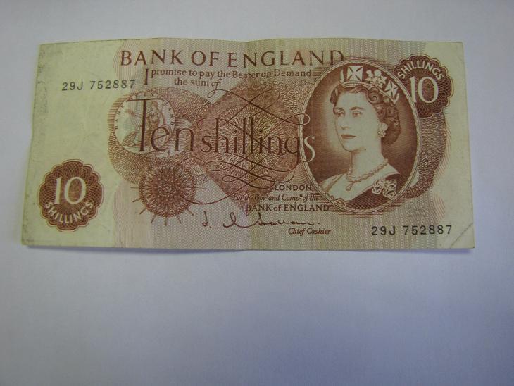 10 Shilling English Note
