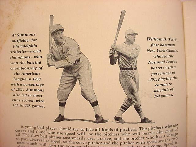 C. 1930'S REACH PLAYING POINTERS BASEBALL BOOKLET