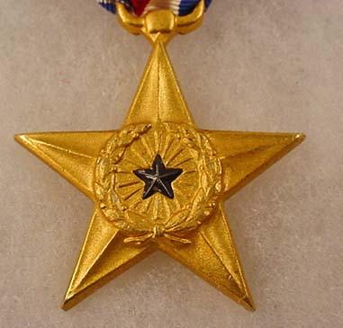 WW2 US ARMY SILVER STAR DECORATION W/ WRAPPED BROO