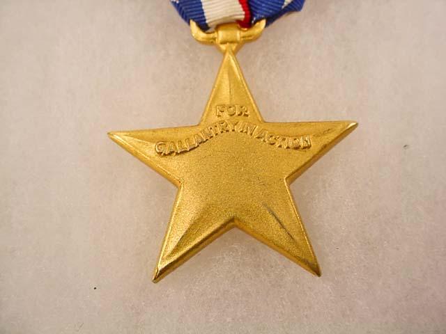 WW2 US ARMY SILVER STAR DECORATION W/ WRAPPED BROO