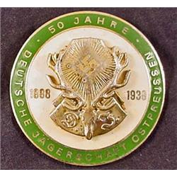1888-1938 WW2 GERMAN NAZI HUNTING ASSOCIATION BADG